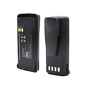 SCESMIA (2 Pack) 7.5V PMNN4476A Replacement Battery for Motorola CP185 CP1200 CP1300 CP1600 CP1660 CP476 CP477 EP350 Radios BLI-4081 PMNN4081 PMNN4080 PMNN4082 PMNN4404 with Belt Clip