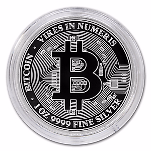 2022 1 oz Silver Bitcoin Official Legal Tender Coin Brilliant Uncirculated (BU - in Capsule) with Certificate of Authenticity $2 Mint State