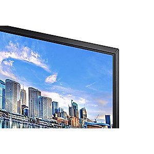 SAMSUNG FT45 Series 24-Inch FHD 1080p Computer Monitor, 75Hz, IPS Panel, HDMI, DisplayPort, USB Hub, Built-in Speakers, Height Adjustable Stand, 3 Yr WRNTY (LF24T450FZNXGO),Black