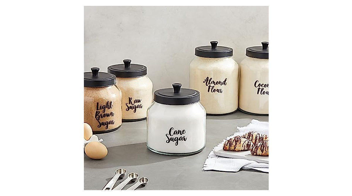 Talented Kitchen 155 Cursive Pantry Labels for Organization