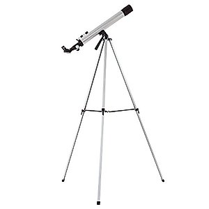 60mm Mirror Refractor Telescope – Aluminum Stargazing Optics with Tripod for Beginner Astronomy and STEM Education for Kids and Adults by Hey! Play!