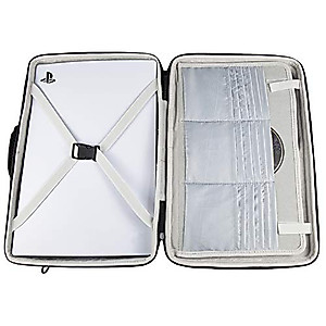 Khanka Storage Case Replacement for Sony Playstation 5 Console Standard Edition/Digital Edition (Black)