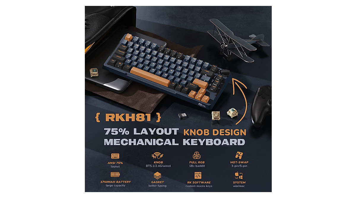 RK Royal Kludge H81 Wireless Gaming Keyboard