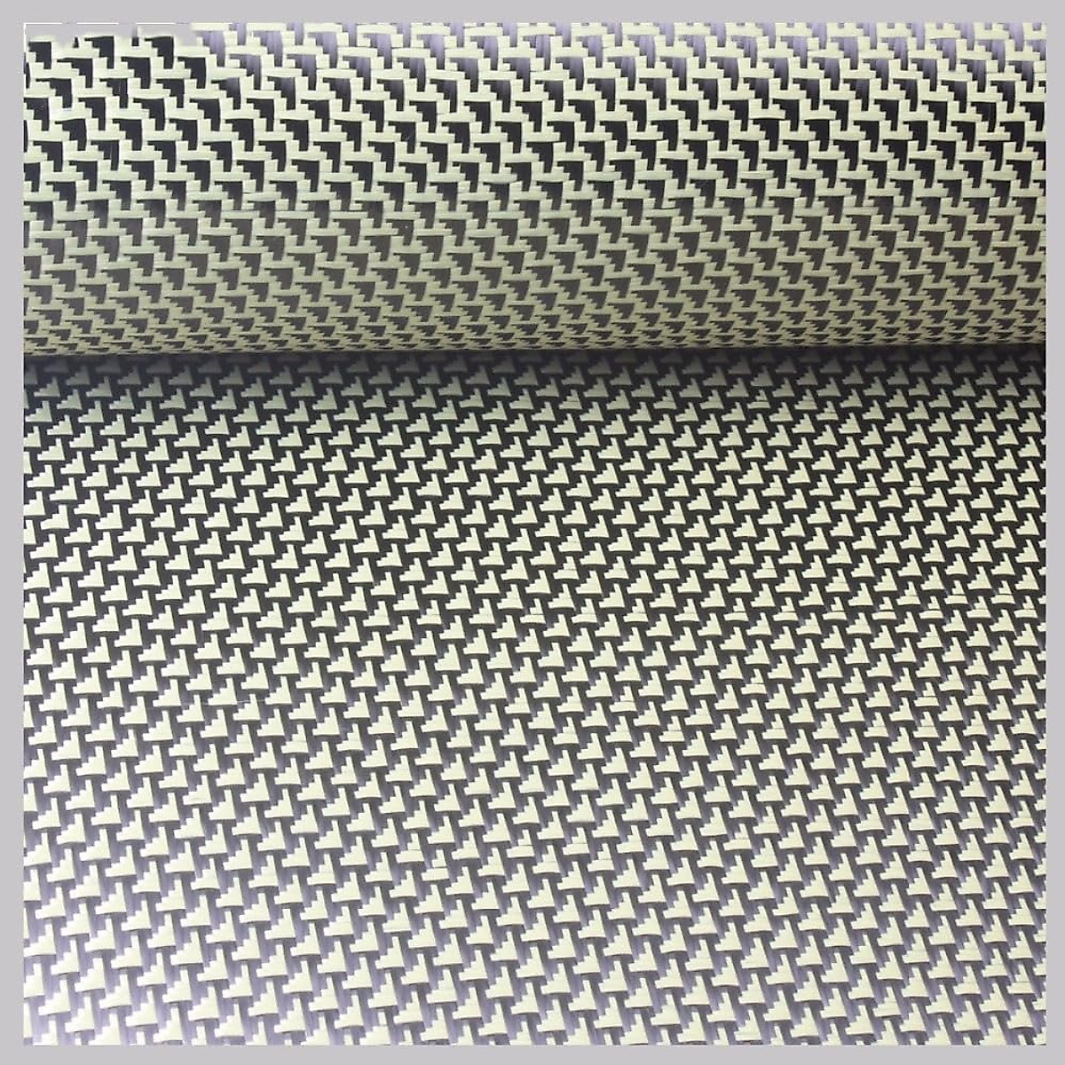 GatherTOOL 260g/m2 Aramid 1500D Carbon 3K Fiber Hybrid Woven Fabric Plane Pattern 1Meter Width (Color : 100cm Width, Size : 50cm)