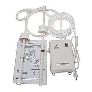 UD Bottled Water Dispenser Pump System Food Grade Self priming 110V 1GPM Suitable for Coffee Brewer Ice Maker Refrigerator Double tube 9inchinch x 4.6inchinch x 3inchinch