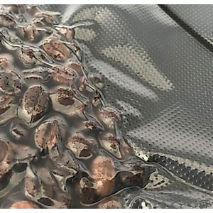 2 Large Commercial Bargains 11" x 50' Black and Clear Commercial Vacuum Sealer Food Storage Rolls