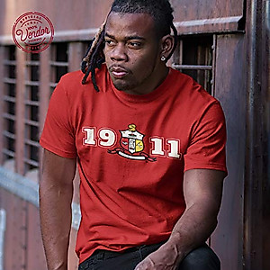 Bad Bananas Kappa Alpha Psi - 1911 Crest - Official Vendor - Crew Neck Shirt - Cardinal XX-Large