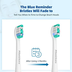 Pisonicleara Replacement Toothbrush Heads Compatible with Philips Sonicare(10 Pack), Brush Heads for Hx6920, 4100 2 Series, HX9023 Hx6240 Hx6610 Snap on Electric Tooth Brush Refill