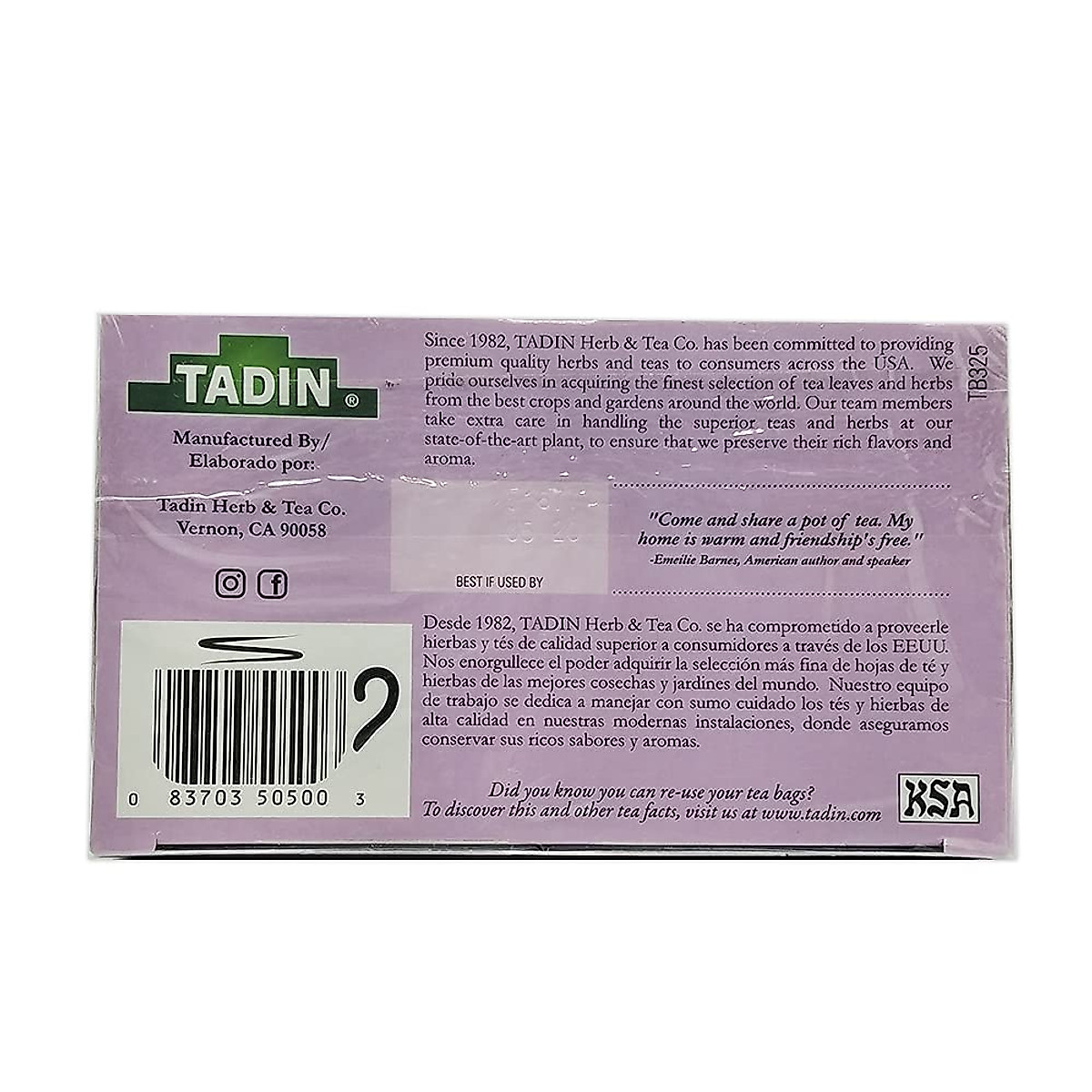 Tadin Tila Herbal Tea, Linden 24 ea ( Pack of 3 )