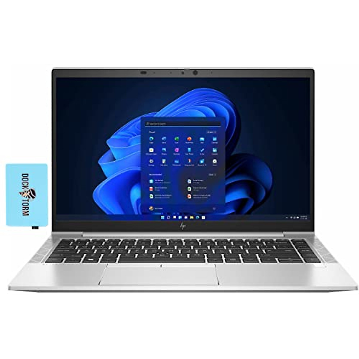 HP EliteBook 840 G8 14.0" 60Hz IPS FHD Laptop (Intel i7-1165G7 4-Core, 64GB RAM, 1TB PCIe SSD, Intel Iris Xe, Backlit KYB, Fingerprint, WiFi, Bluetooth 5.2, Win 10 Pro) with Hub