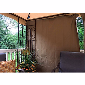 Add Privacy to Your 10 x 12 Gazebo with This Easy to Install Privacy Panel Side Wall Including Snap-on Rings