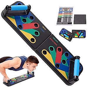Pro Deals Push Up Board 9 in 1 Strength Training Equipment | Professional Home Workout Push Up Fitness Stand For Floor | Multi-functional Push Up Board for Men | Portable Gym For Chest, Abdominal,