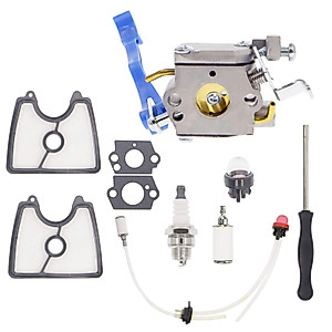 Hutdkte 545081811 Carburetor for Husqvarna 125B 125BX 125BVX Leaf Blower C1Q-W37 with 545112101 Air Filter 581798001 Fuel Line Kit