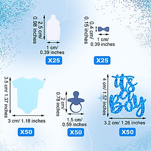 200 Pack Gender Reveal Party Supplies Blue Confetti It's a Boy Table Sequins Baby Shower Confetti It's a Boy Confetti Table Confetti for Baby Shower Party Decorations Supplies
