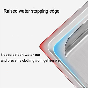 HCZION Camping Sink Portable Kitchen Sink Outdoor Utility Sink Kitchen Washing Hand Basin Farmhouse Washing Sink/Freestanding/Sturdy Anti-Overflow (Color : Cold, Size : 58x43cm(23x17in))