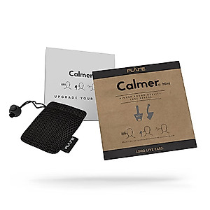 Flare Calmer Mini – Small Ear Plugs Alternative – Reduce Annoying Noises Without Blocking Sound – Soft Reusable Silicone – Grey