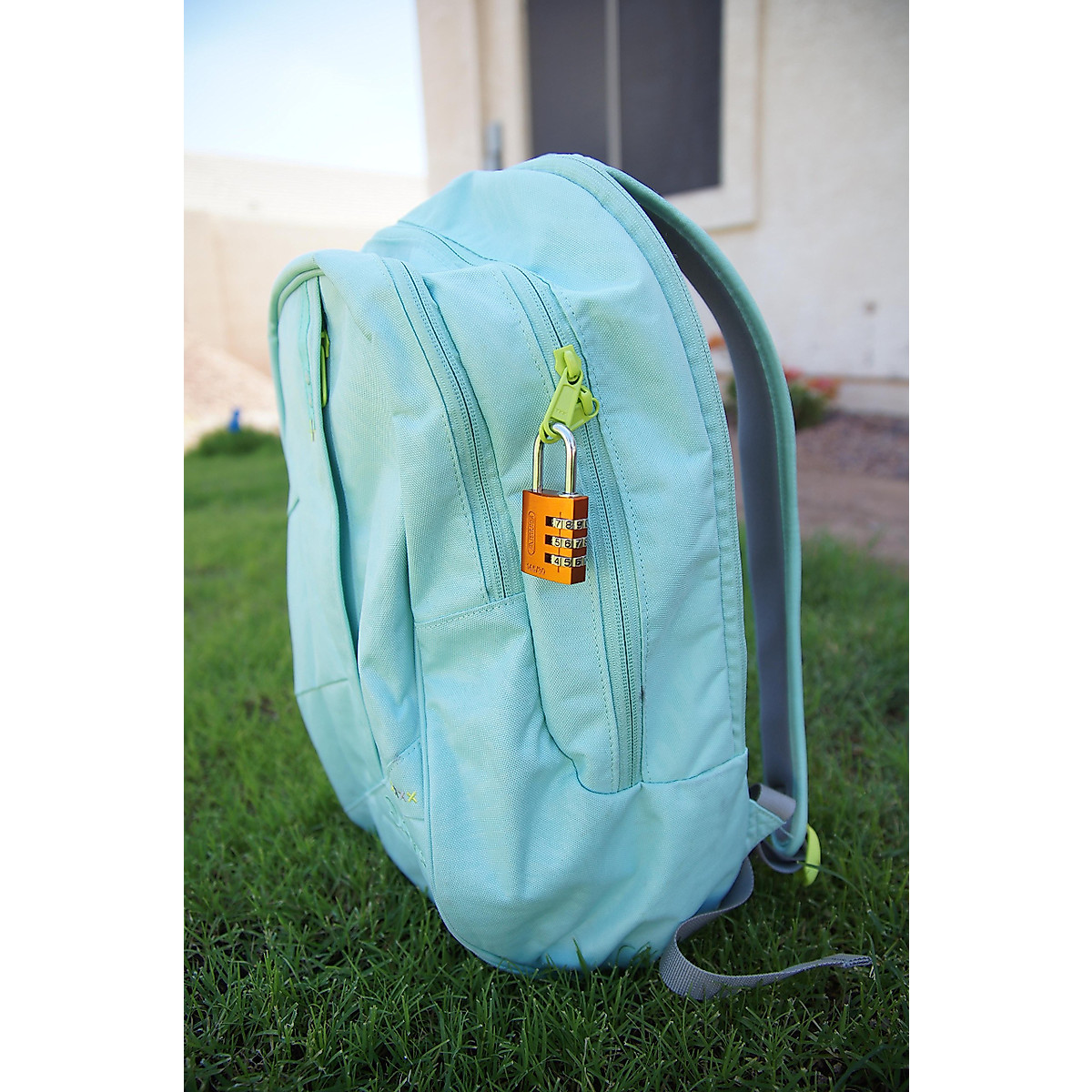 ABUS 145/30 C Aluminum Resettable Combination Padlock, 3 Dial, Orange