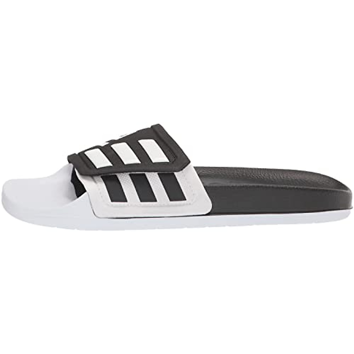 adidas Unisex Adilette Slides Sandal, Black/White/Black (TND), 11 US Women