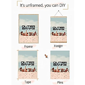 TV Series Outer Banks Obx Poster 12x18inches Canvas Unframed Wall Art For Room Aesthetic Beach Scenery Painting For Bedroom Living Office Decoration