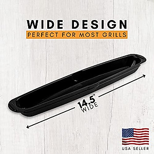 2 Pack George Foreman Grill Oil Grease Catcher Drip Tray Pan Replacement part - 14.5"