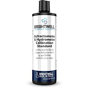 Brightwell Aquatics Refractometer & Hydrometer Calibration Standard, Accurate Reference for The Calibration of Seawater Refractometers, Hydrometers & Other Density Measuring Equipment (RES250)