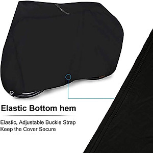 Bicycle Accessories Bicycle Bike Cover,Nylon Waterproof Snow Cover Rain UV Protector Dust Protector Scooter Bike Cover with Lock-Holes Storage Bag Bike Parts (Size : XLarge)