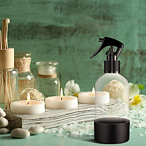 Honeydak 3 Pieces Silicone Sleeve Bottom Base Accessories for 16 oz Spray Bottles Anti Slip Cosmetic Spray Bottom Cover Washable Rubber Bottom Base for 12 to 24 oz Water Bottles (Black)