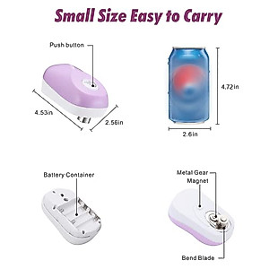 Electric Can Opener by Miss Tanlow, One Press to Open Can, No Sharp Edge Can Opener, Best Kitchen Gadgets for Women, Arthritis and Left Handed