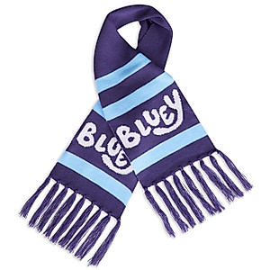 Bluey Girls Winter Set, Kids Hat & Gloves Scarf or Beanie and Gloves - Gifts for Girls (Blue 3 Pcs)