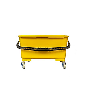 30L Window Flat Mop Bucket, Commercial, Microfiber Buck,Magic, Microfiber Bucket,Heavy-Duty,Compact,Easy Cleaning,Multi-Compartment,with Wheels,Floor,Lazy,Self Cleaning