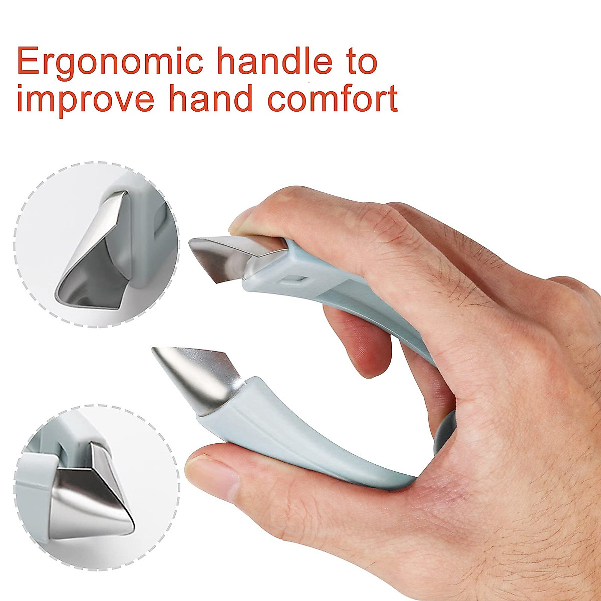 LIANGKEN Strawberry Huller Stem Remover, Potato Corer, Pineapple Corer, Tomato Corer, Fruits and Vegetables Eye Peeler, Stainless Steel Huller, Portable Kitchen Gadget.