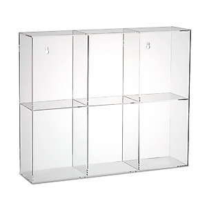 Acrylic Funko Pop Display Case - Fits 6 Regular Size Funko Pop Boxes, Even When in Soft Protectors [Compatible with YouTooz Vinyl Collectible Toy Figures] - Funko Pop Display Shelf