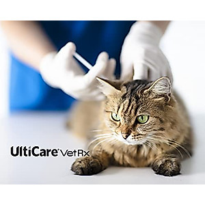 UltiCare VetRx U-100 Pet Insulin Syringes, Comfortable & Accurate Dosing of Insulin for Pets, Compatible w/Any U-100 Strength Insulin, Size: 3/10cc, 31G x 5/16’’, w/Half Unit Markings, 60 ct Box