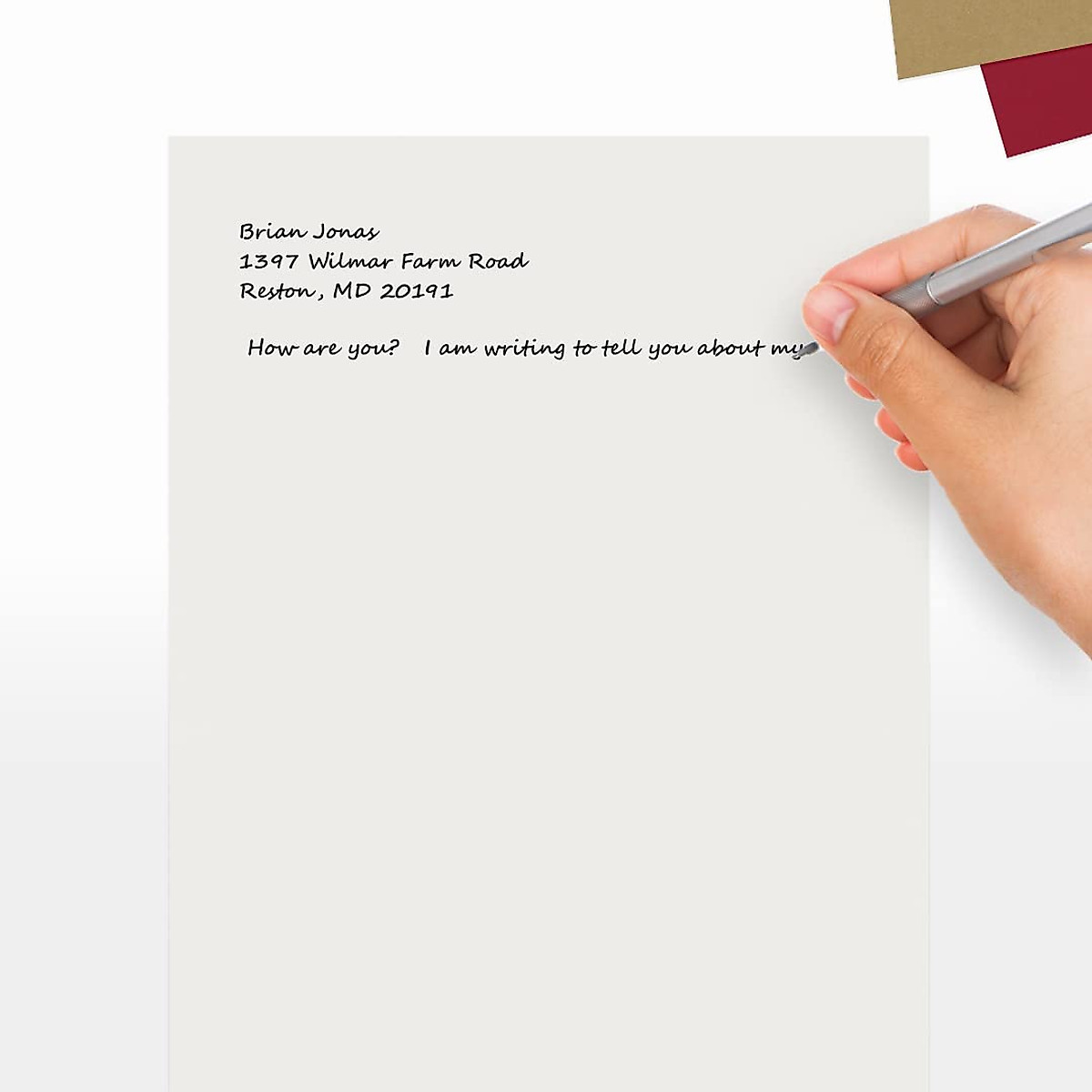 LUXPaper 8.5" x 11" Paper | Letter Size | Natural White | 32lb. (80lb. Text) | 100% Cotton | 50 Qty