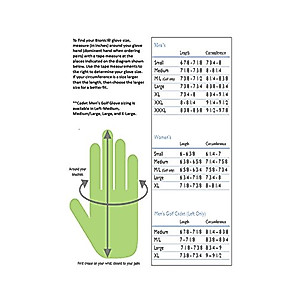 Bionic StableGrip with Natural Fit Golf Glove - White (XX-Large, Left)