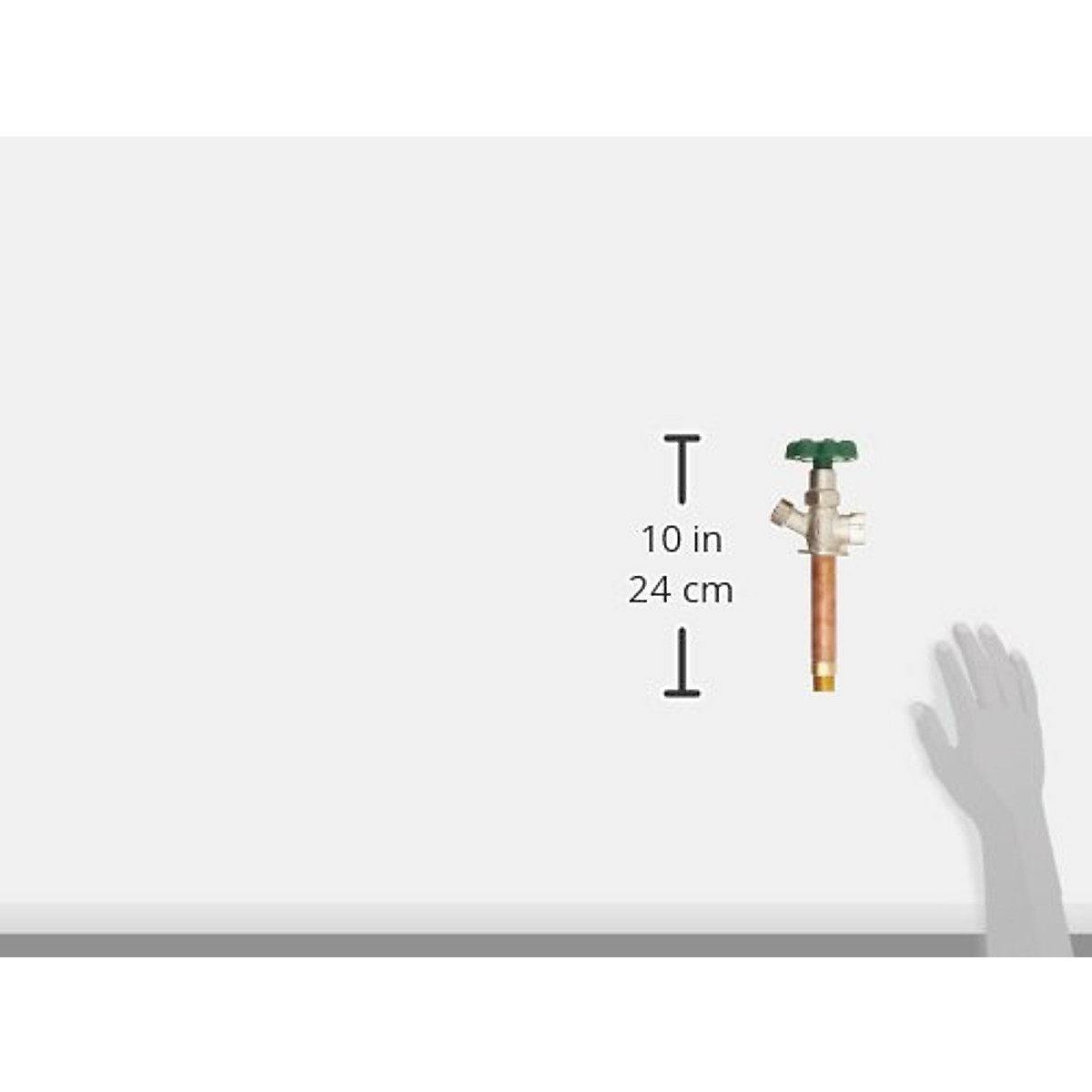 Prier P-164D04 Quarter-Turn Frost Free Anti-Siphon Outdoor Hydrant, 4-Inch