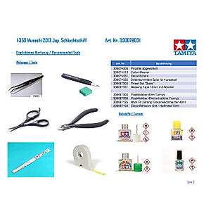 Tamiya Models Japanese Musashi Battleship