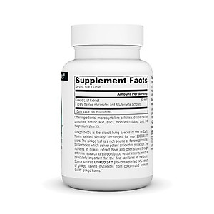 Source Naturals Ginkgo-24 Biloba Extract 60 Mg, 120 Tablets