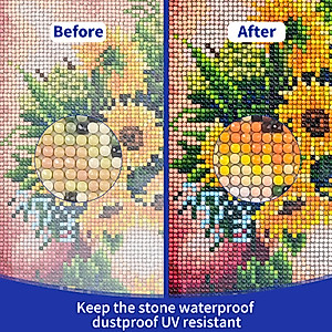 Faburo 2-Pack Diamond Painting Protectant Sealer Brightener(120ml*2), 8OZ Diamond Painting Accessories Glue for Diamond Painting and Puzzles, Diamond Art Sealer Permanent Hold & Shine Effect