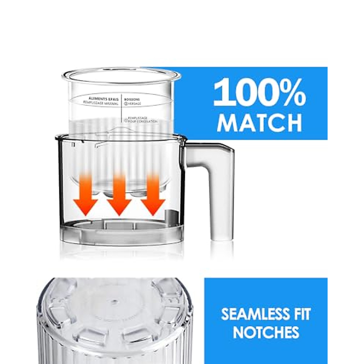 EIIORPO for Ninja Creami Deluxe Pints and Lids - 4 Pack 24oz NC501 NC500 Series Creami Deluxe Pint Containers Replacement Compatible with 11-in-1 Ninja Ice Cream Maker