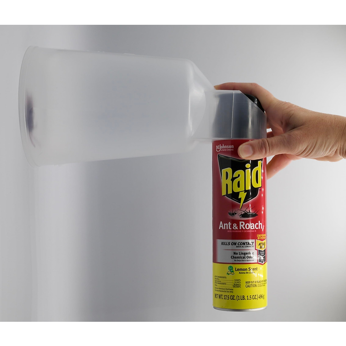 Trap'd - Large Plastic Cone Attachment for Bug Spray Cans, Helps Trap Roaches, Spiders, & Insects Reducing Overspray & Mess