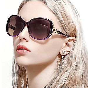 YQVIE 7 Pack Retro Fox Oversized Sunglasses for Women in Bulk Plastic Large Sunglasses Set UV400 Protection