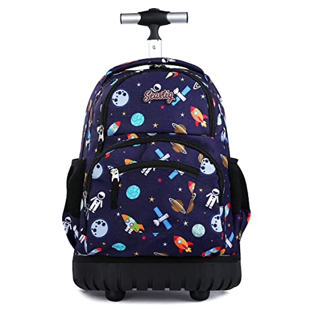 seastig Rolling Backpack 16 Inch Wheeled Backpack Laptop Backpack Carry-on Backpack School College Travel