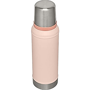 Stanley Classic Vacuum Insulated Wide Mouth Bottle - BPA-Free 18/8 Stainless Steel Thermos for Cold & Hot Beverages - 1.0QT - Limestone