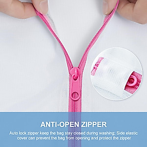 Set of 5 Mesh Laundry Bags-1 Extra Large, 2 Large & 2 Medium Bags Laundry,Blouse, Hosiery, Stocking, Underwear, Bra Lingerie, Travel Laundry Bag