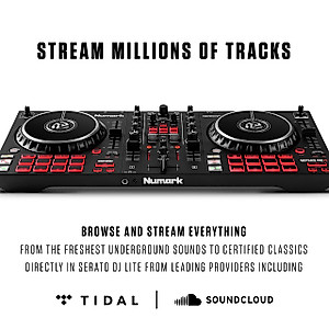 Numark Mixtrack Pro FX + HF125 – 2 Deck DJ Controller For Serato DJ with DJ Mixer, Built-in Audio Interface, and Professional DJ Headphones