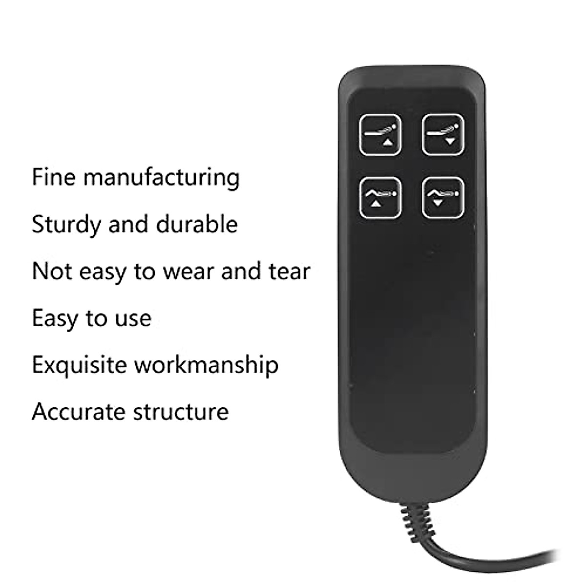 Remote Hand Control, 4 Button Hand Control Handset with 5Pin Connection, Professional Electric Sofa Remote Hand Control for Lift Chair Power Recliner