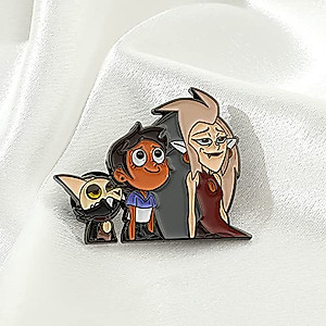 Fantasy Adventure Cartoon The Owl-House Enamel Pin Metal Brooch Badges Pins for Backpack Hat Accessories (A)