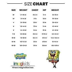 SpongeBob SquarePants Little Boys Fleece Fashion Pullover Hoodie Yellow 4