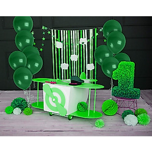 Treasures Gifted 36 Count Pine Green Latex Balloons - 12 Inch Round, Premium Latex, Durable, Versatile, Luxurious Color - Perfect for Birthday, Baby Shower - Children & Babies, Unisex